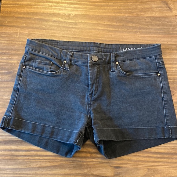 Blank NYC | Shorts | Blank Nyc Cuffed Black Short Shorts | Poshmark